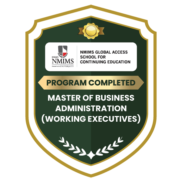 Achievement Badge for completing the Master of Business Adminstration ...
